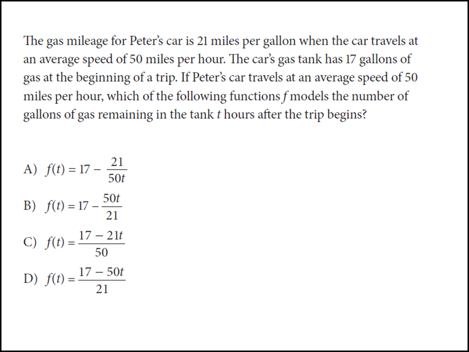 What Math Questions Are On The Psat